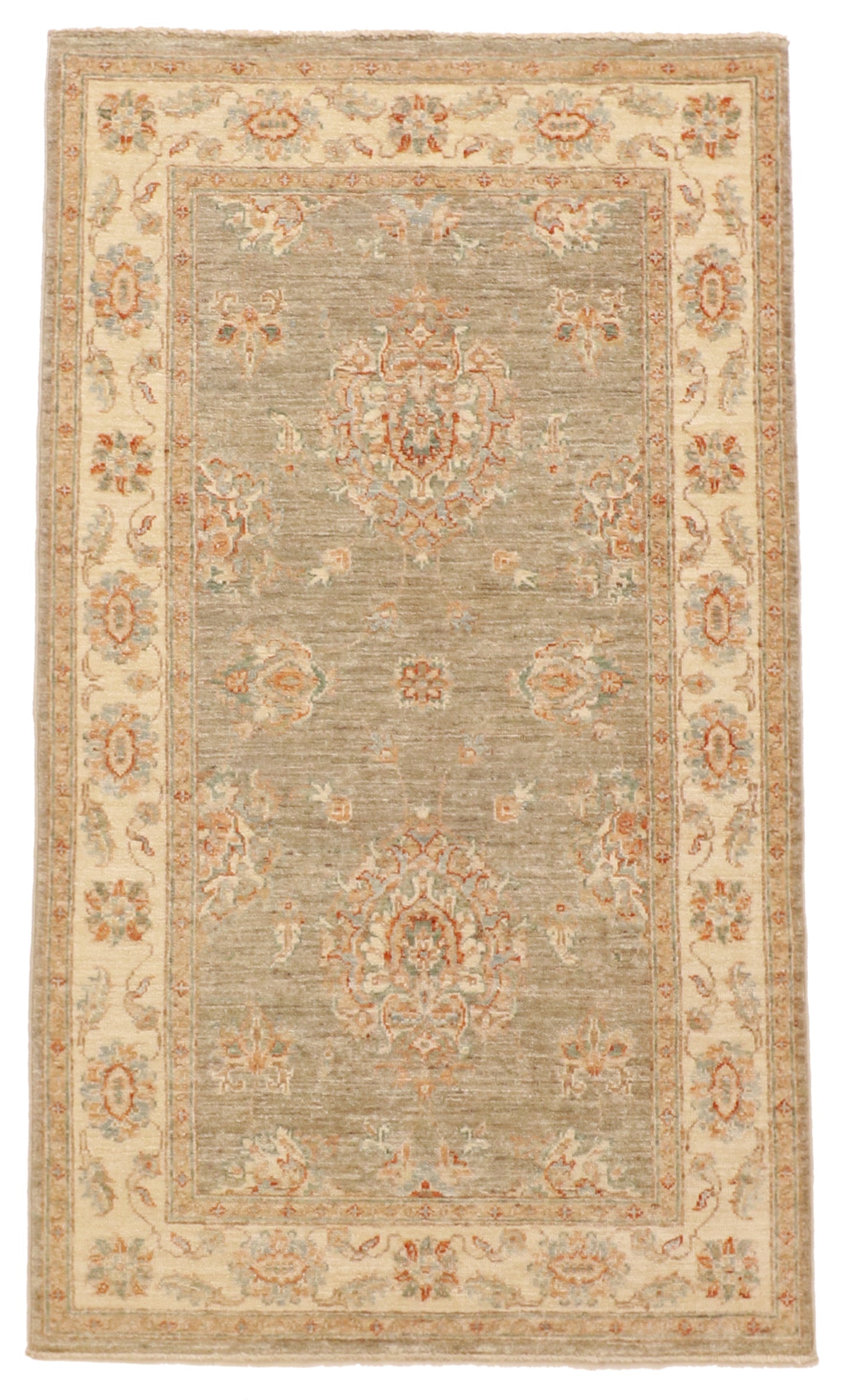 3x5 - Mashad Fine/Wool All Over Rectangle - Hand Knotted Rug – Kismet ...